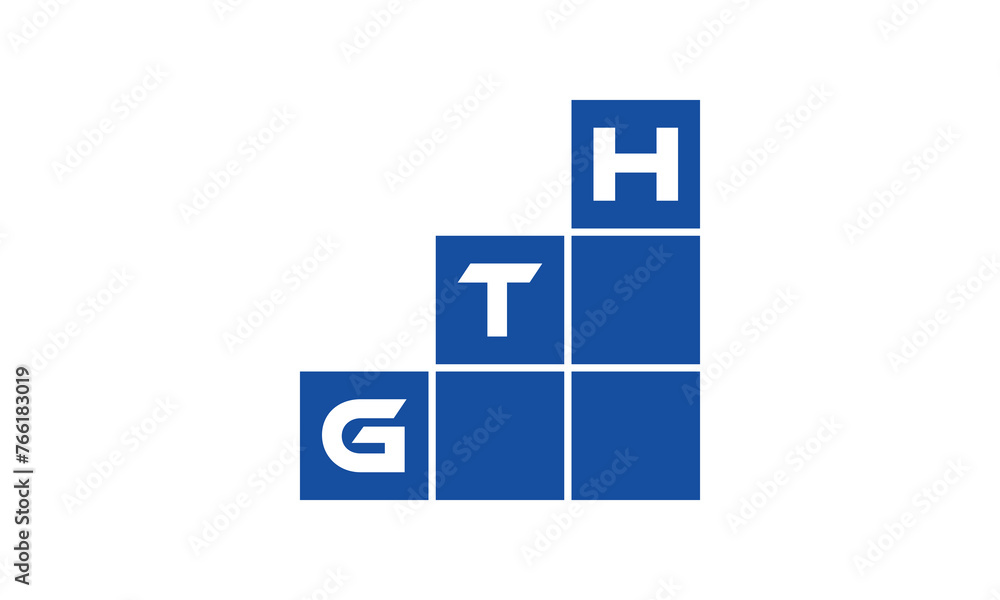 GTH initial letter financial logo design vector template. economics ...