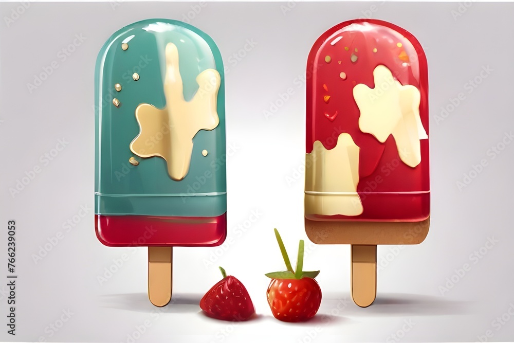 popsicle transparent background clipart PNG Generative AI ภาพถ่ายสต็อก ...