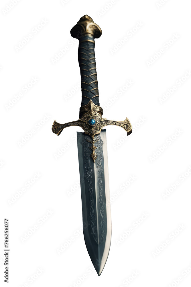 Ancient dagger isolated on white, Ancient dagger isolated on white ...