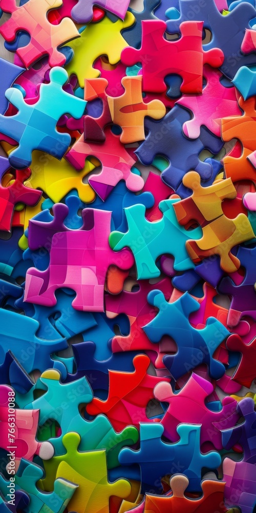 Colorful rainbow puzzles, texture, 3d, background image for mobile ...