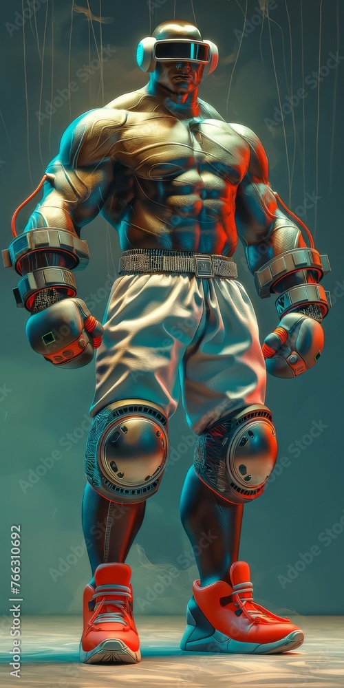 A giant man, frightening in appearance, in modern clothes ...
