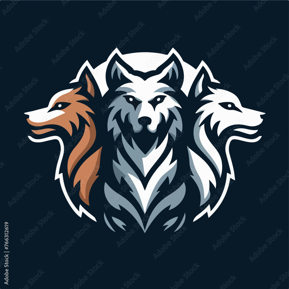 Cerberus hellhound a mythological three-headed dog the guard of the ...