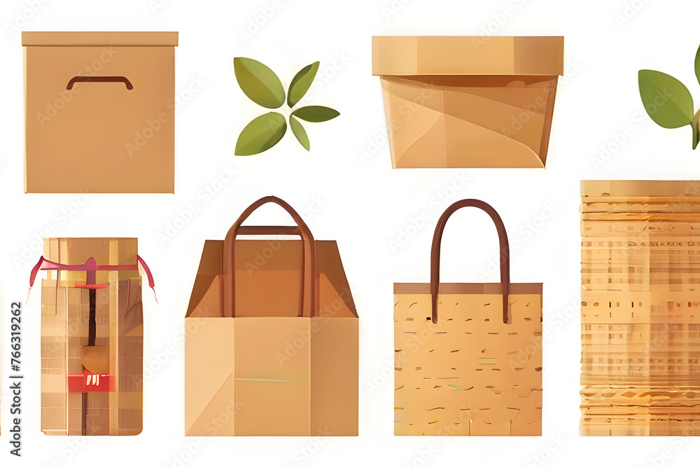 Cardboard packaging for boutiques, packaging for purchases in paper ...