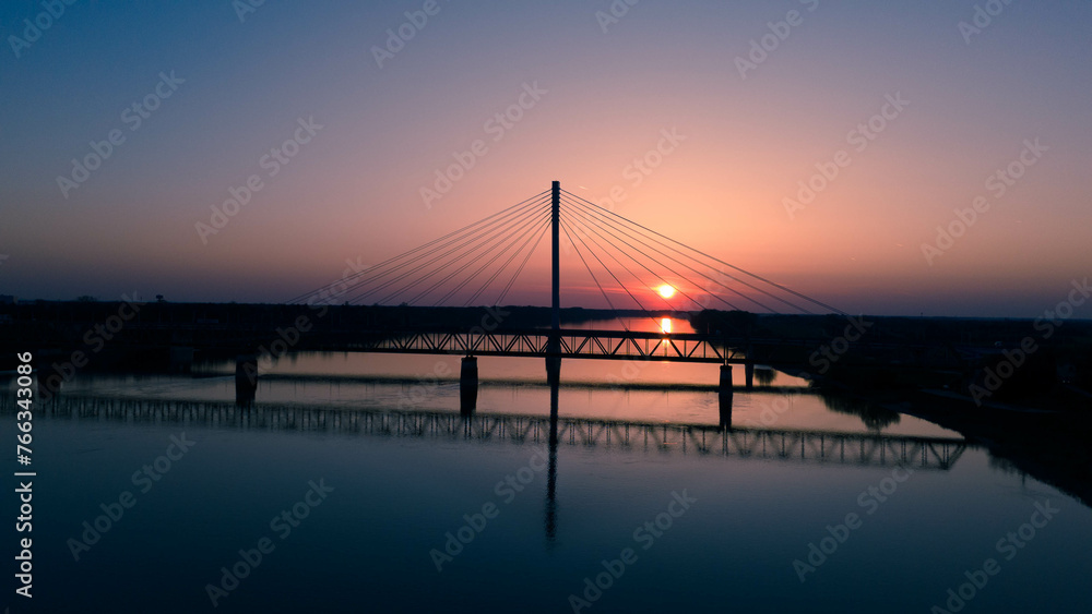 The Monostor Bridge, a stunning example of cable-stayed architecture ...