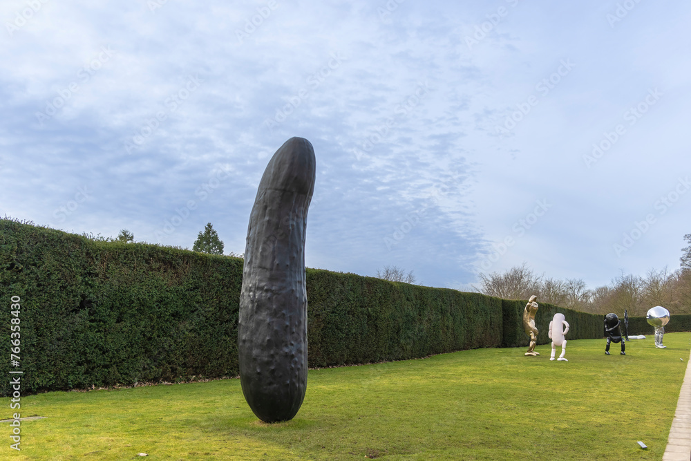 Der Gurk sculpture at the Trap of the Truth exhibition showing artworks ...