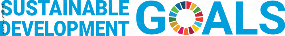 Vetor de Sustainable Development Goal (SDG) horizontal logo color ...