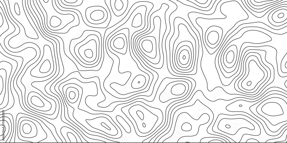 Abstract white topography vector background. Topography map art curve ...