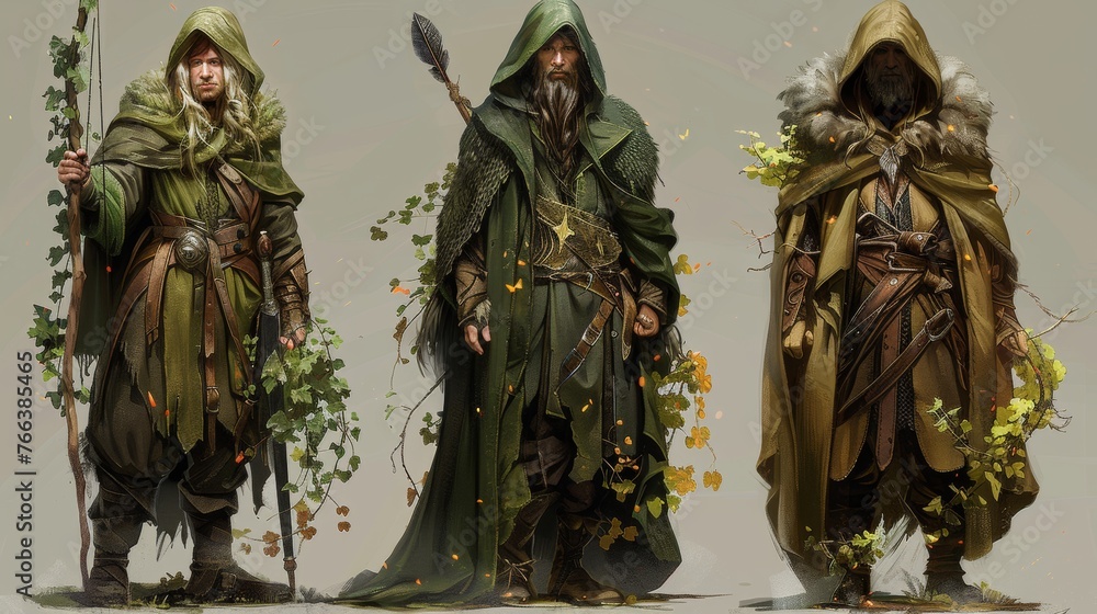 Character design inspired by the lore of Middle Earth featuring iconic ...