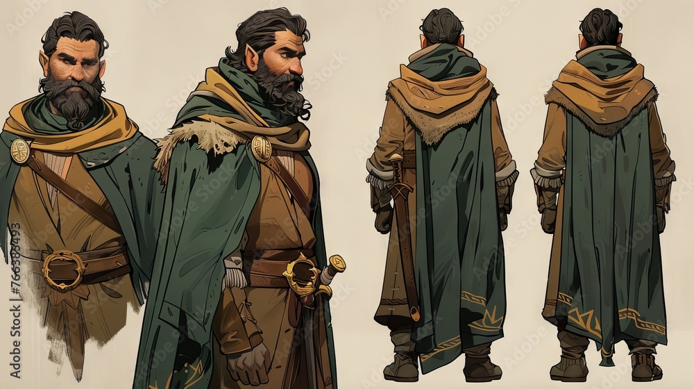 Character design inspired by the lore of Middle Earth featuring iconic ...