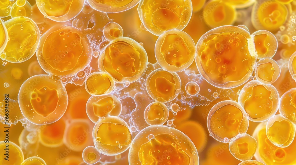 Close-up of Saccharomyces Cerevisiae Cell Culture. Background Image of ...