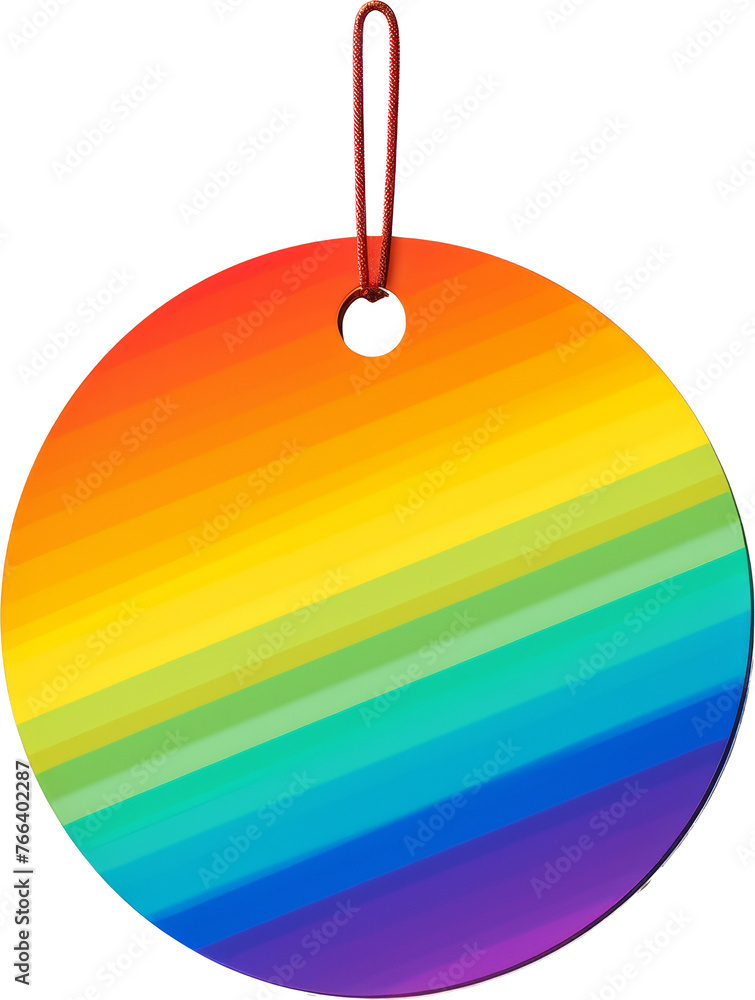 round rainbow price tag,price tag for products isolated on white or ...