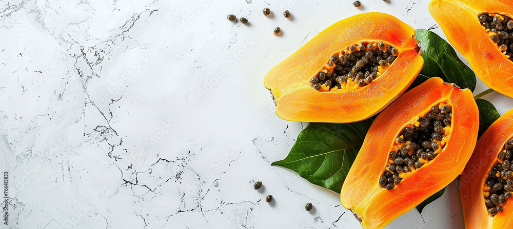 Papaya. Fruit origin concept, nutritional value, culinary uses, health ...
