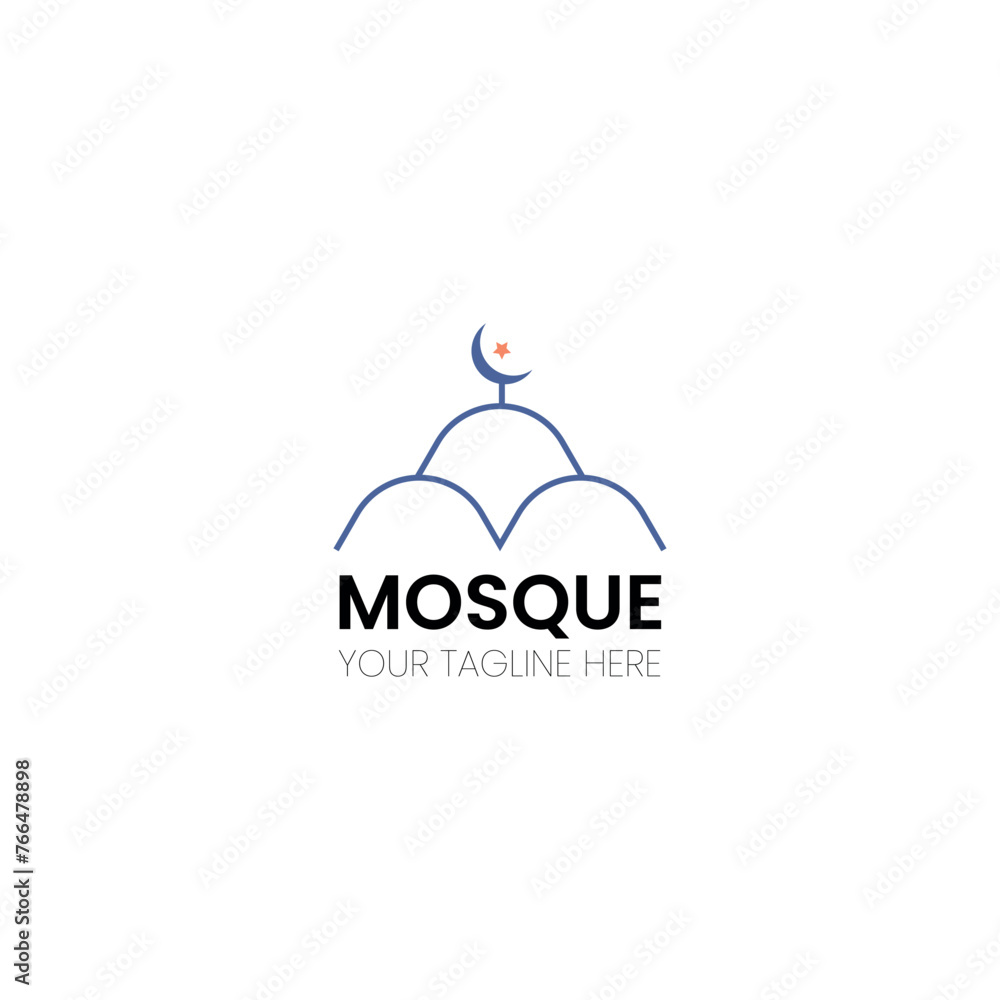 Vector Islamic mosque logos design Stock Vector | Adobe Stock