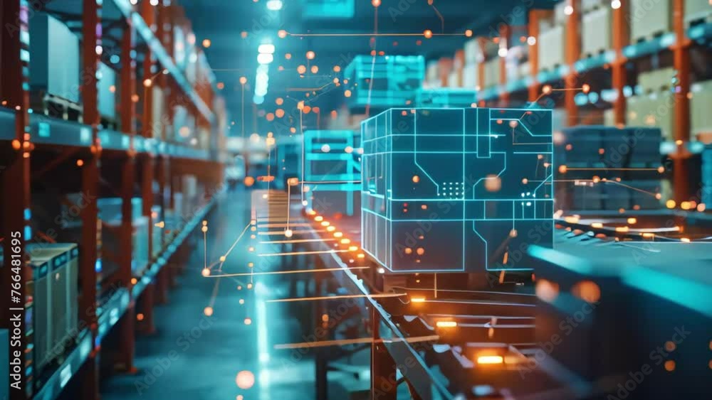 smart warehouse with artificial intelligence, without human ...