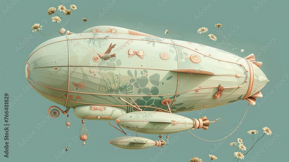 Blimp Design Design the blimp with a whimsical and playful aesthetic ...