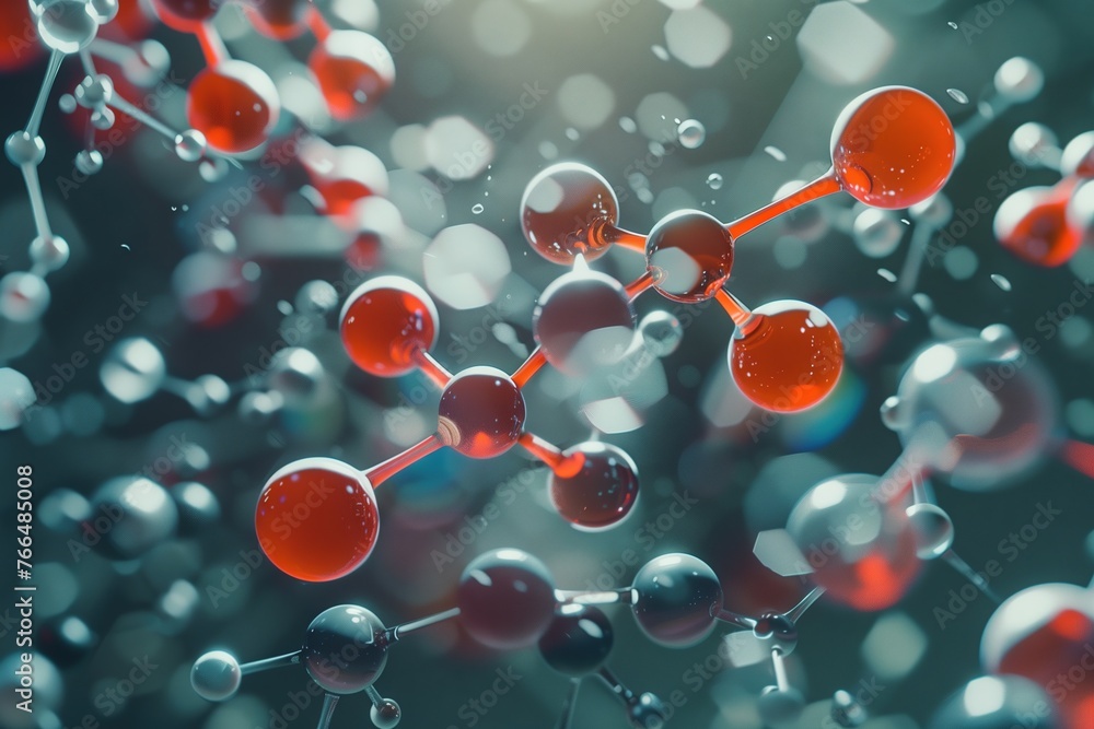 Chemical Interactions: 3D Model Illustrating the Fascinating Interplay ... Chemical Interactions: 3D Model Illustrating the Fascinating Interplay ...