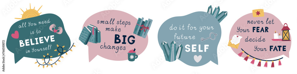 Chat label. Speak sticker shapes. Speech bubble. Brush frame tag for ...
