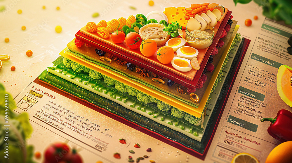 Nutrition Guidelines for Healthy Eating Stock Illustration | Adobe Stock