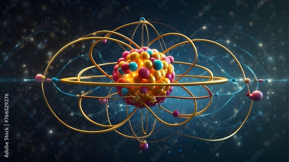 The compact, dense region at an atom's center made up of protons and ...