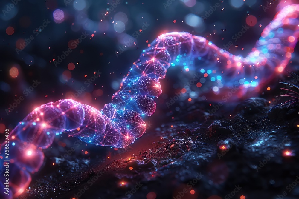 Merge the worlds of technology and biology in a unique art piece ...