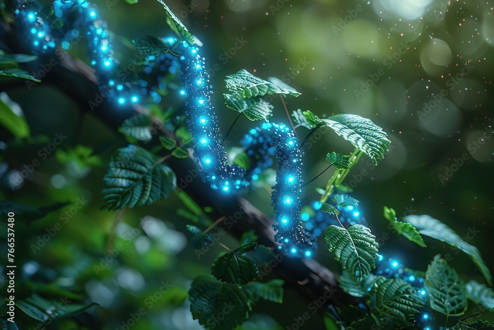 Merge the worlds of technology and biology in a unique art piece ...