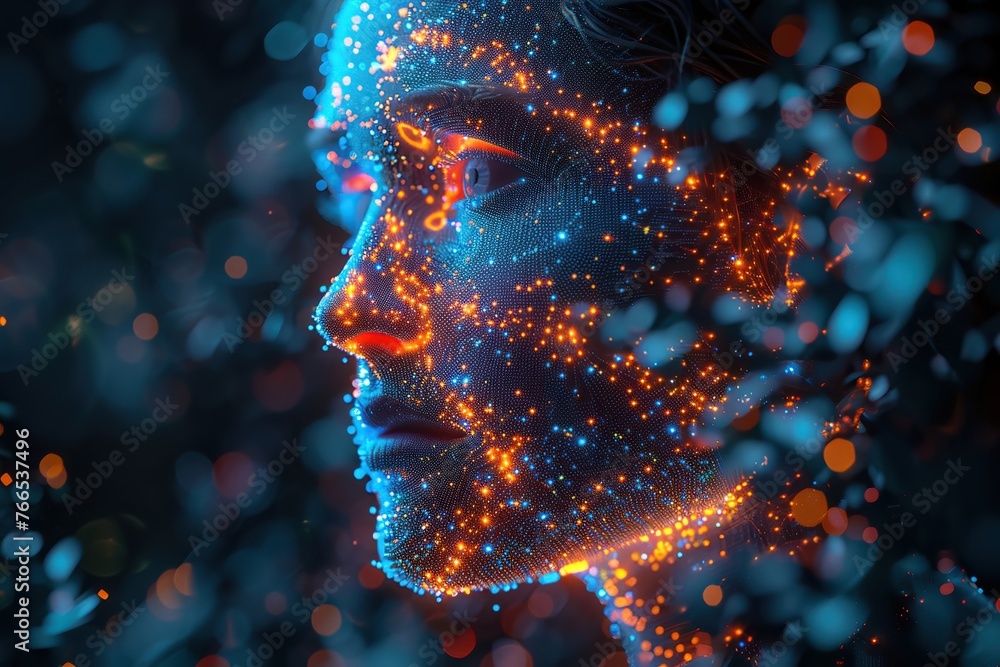 Merge the worlds of technology and biology in a unique art piece ...