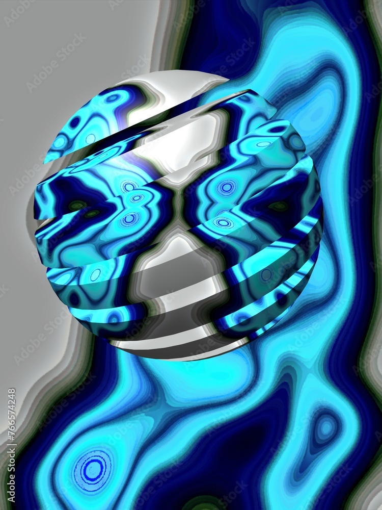 3D color illustration for desktop screensavers, gadgets and wallpaper ...