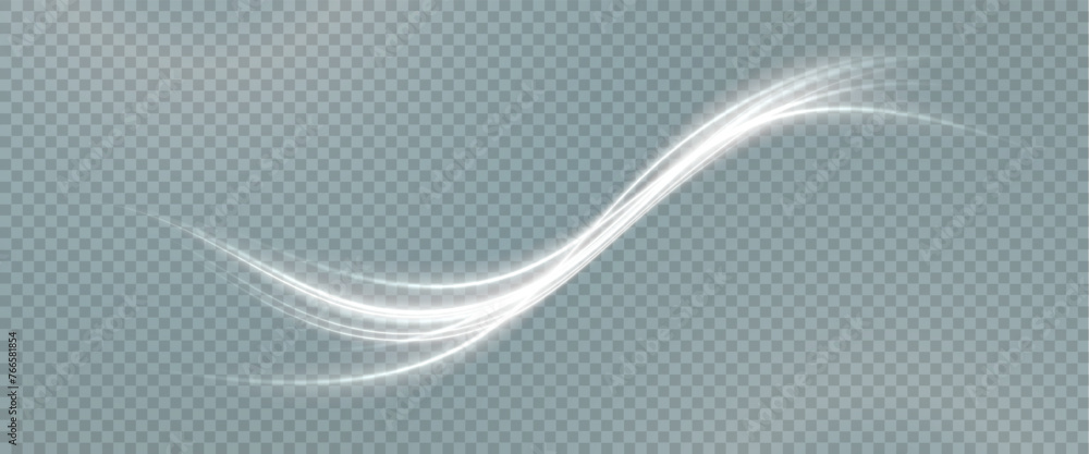 Vector png background with white glowing lines. White glowing lines of ...