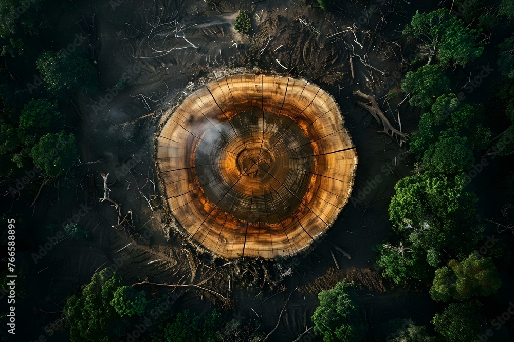 Deforestation causes irreversible harm to the environment disrupts ...