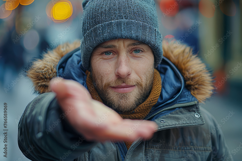 A man with a noticeable birth defect on his hand avoids shaking hands ...