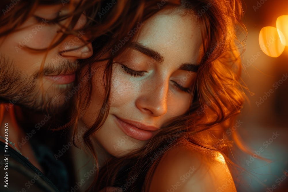 The Warmth Of A Heartfelt Hug Conveying The Simple Bliss Of Human Connection Concept Of