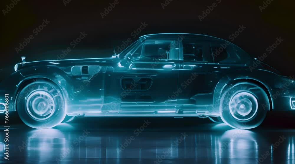 Unveiling Automotive Anatomy Internal View of Car with X-ray Scan of ...