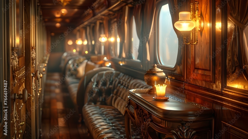 Vintage Luxury: A Glimpse into the Antique Train Interiors of ...