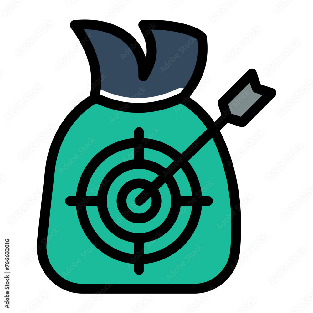 This is the Financial Goal icon from the Finance icon collection with ...