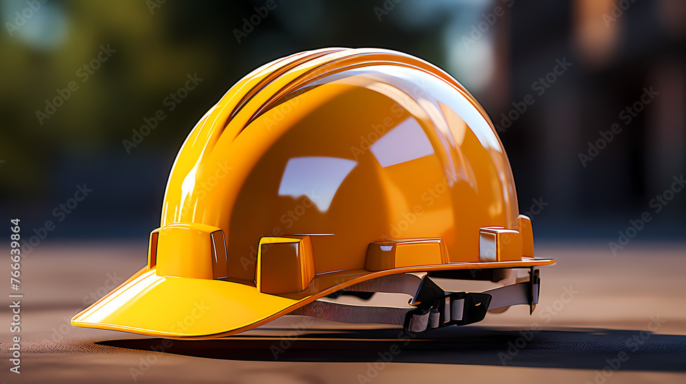 Construction site safety helmet Stock Illustration | Adobe Stock