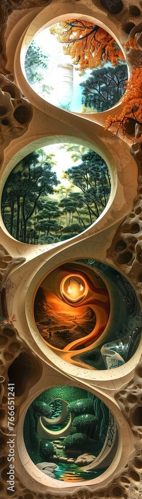 Transform the abstract concept of human senses merging with innovative ...