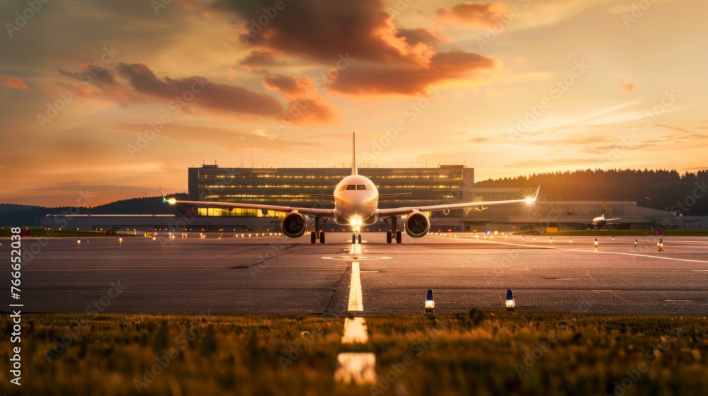 Airport, airplane, fly, terminal. An aerodrome with extended facilities ...