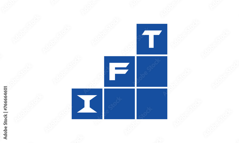 Vecteur Stock IFT initial letter financial logo design vector template ...