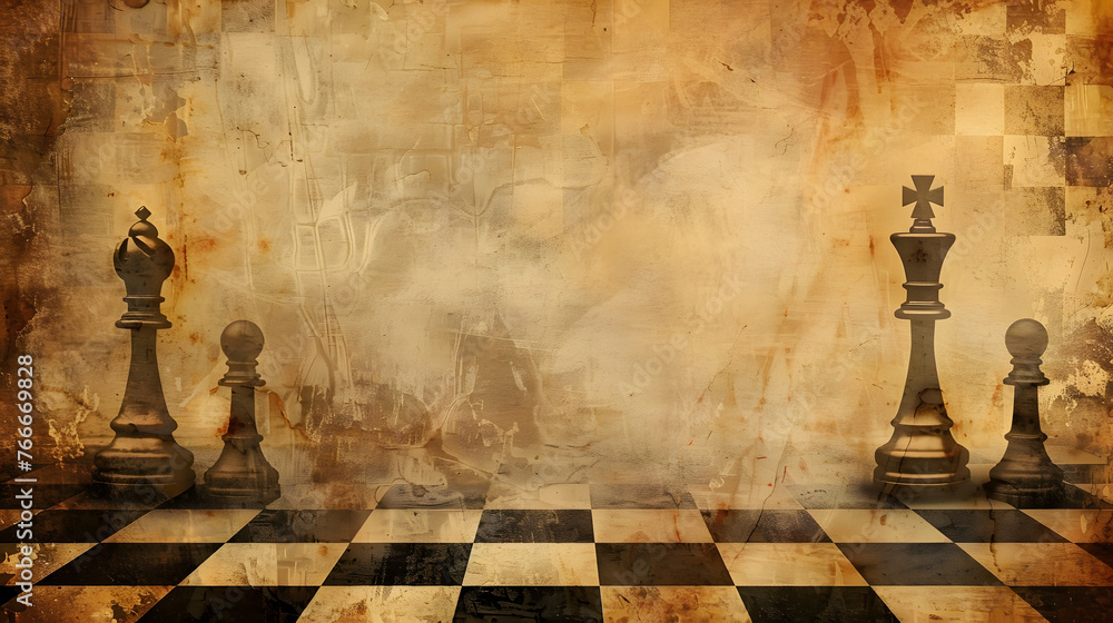 Vintage chess themed background, chess wallpaper, chess game Stock ...