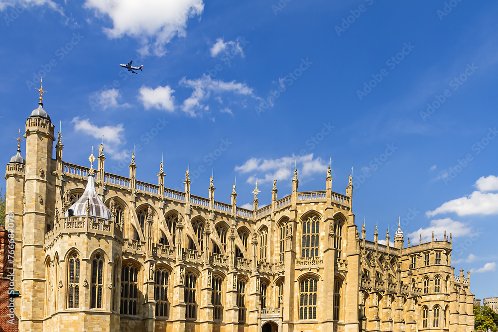 St. George's Chapel (1475 - 1511) in Medieval Windsor Castle. St George ...