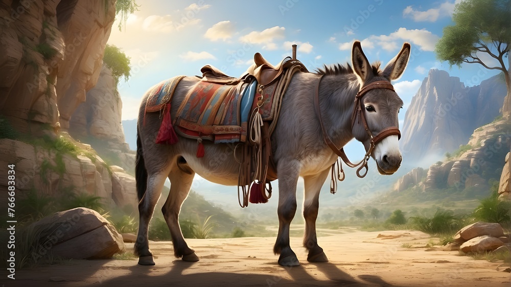 Travel with dignity and grace with the noble and resilient donkey, a ...