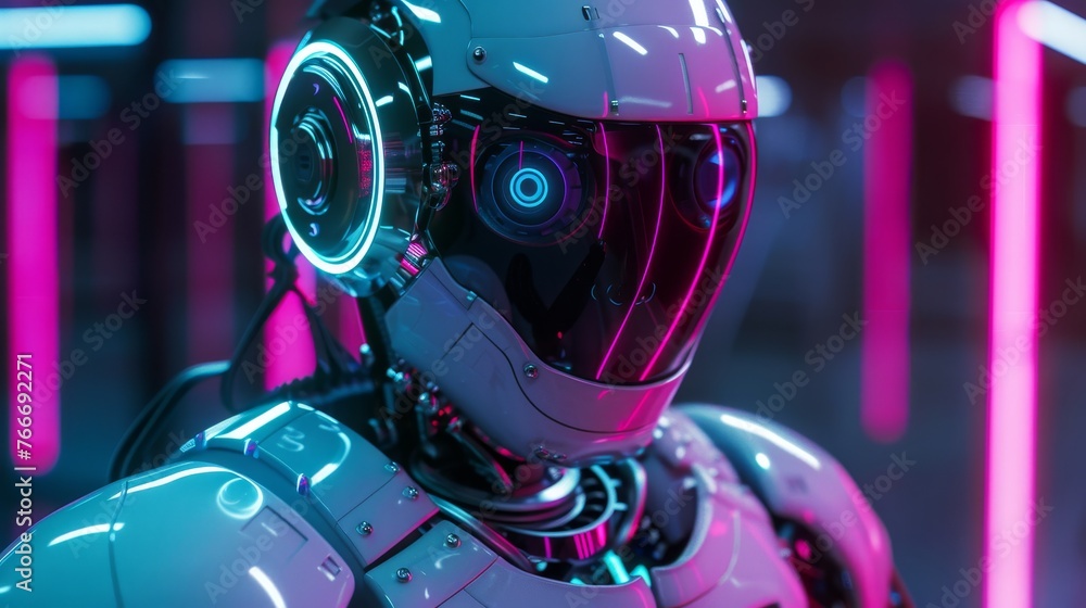 Futuristic Robotics Detailed shots of futuristic robots and androids ...