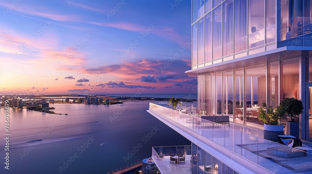 Sky-High Penthouses Cinematic depictions of luxury penthouses and high ...