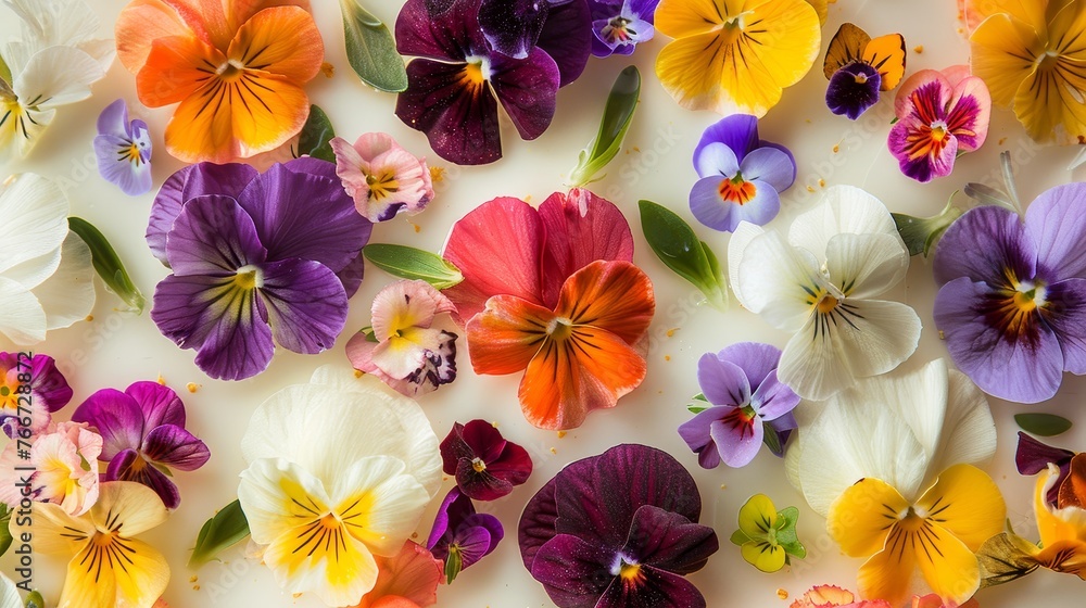 Edible Flower Creations Detailed photographs of edible flower ...