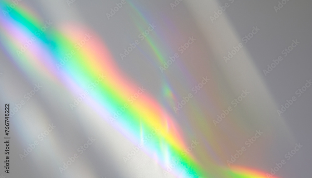 Blurred rainbow light refraction texture overlay effect for photo and ...