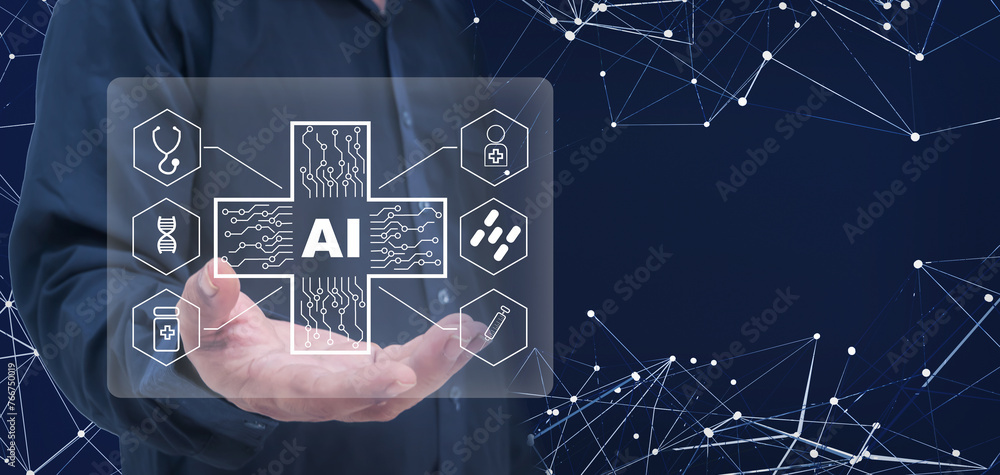 AI in healthcare concept, the transformative impact of AI in the field ...