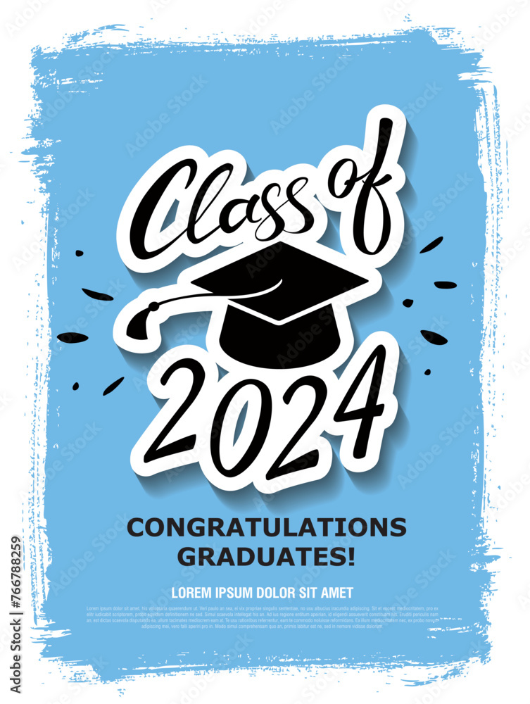 congratulations graduates vector graphic design Stock Vector | Adobe Stock
