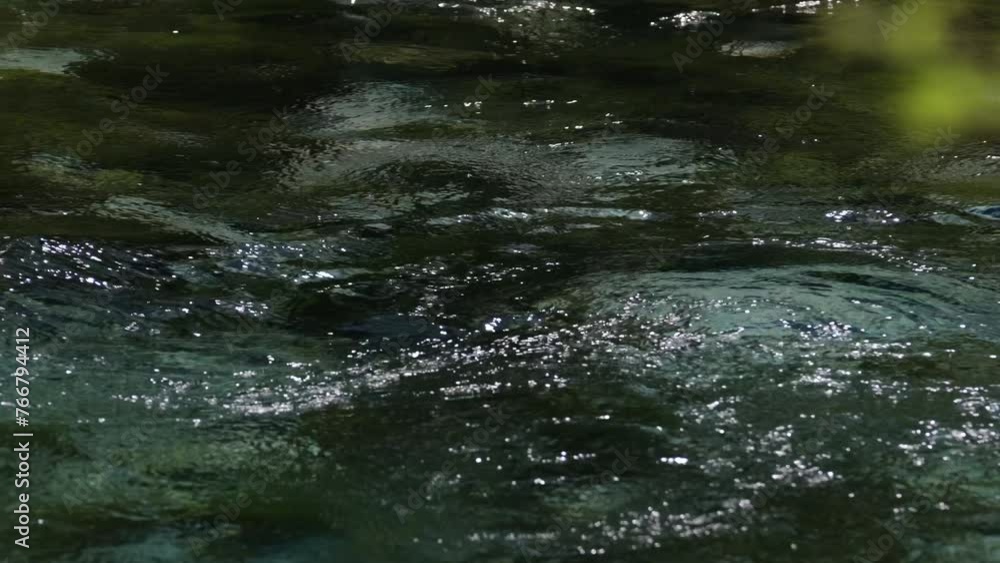 50 meters deep in The Blue eye or Syri i kalter, a natural phenomenon ...