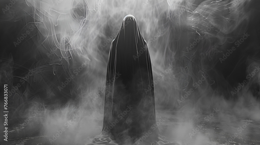 Spooky fog overlays Halloween overlay realistic Panoramic view of the ...