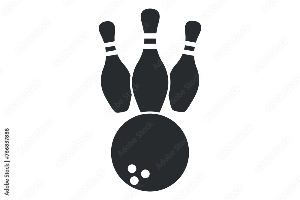 Bowling Vector Illustration, Vibrant Vector Design for Bowling Lovers ...